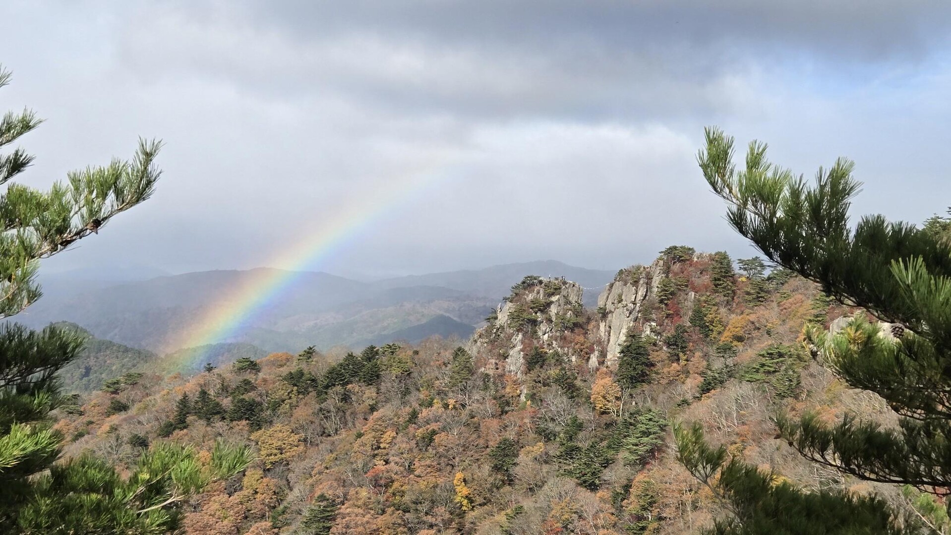 二ッ箭山で虹と紅葉🌈🍁 / NatuMounさんの二ッ箭山・三森山・猫鳴山の活動日記 | YAMAP / ヤマップ
