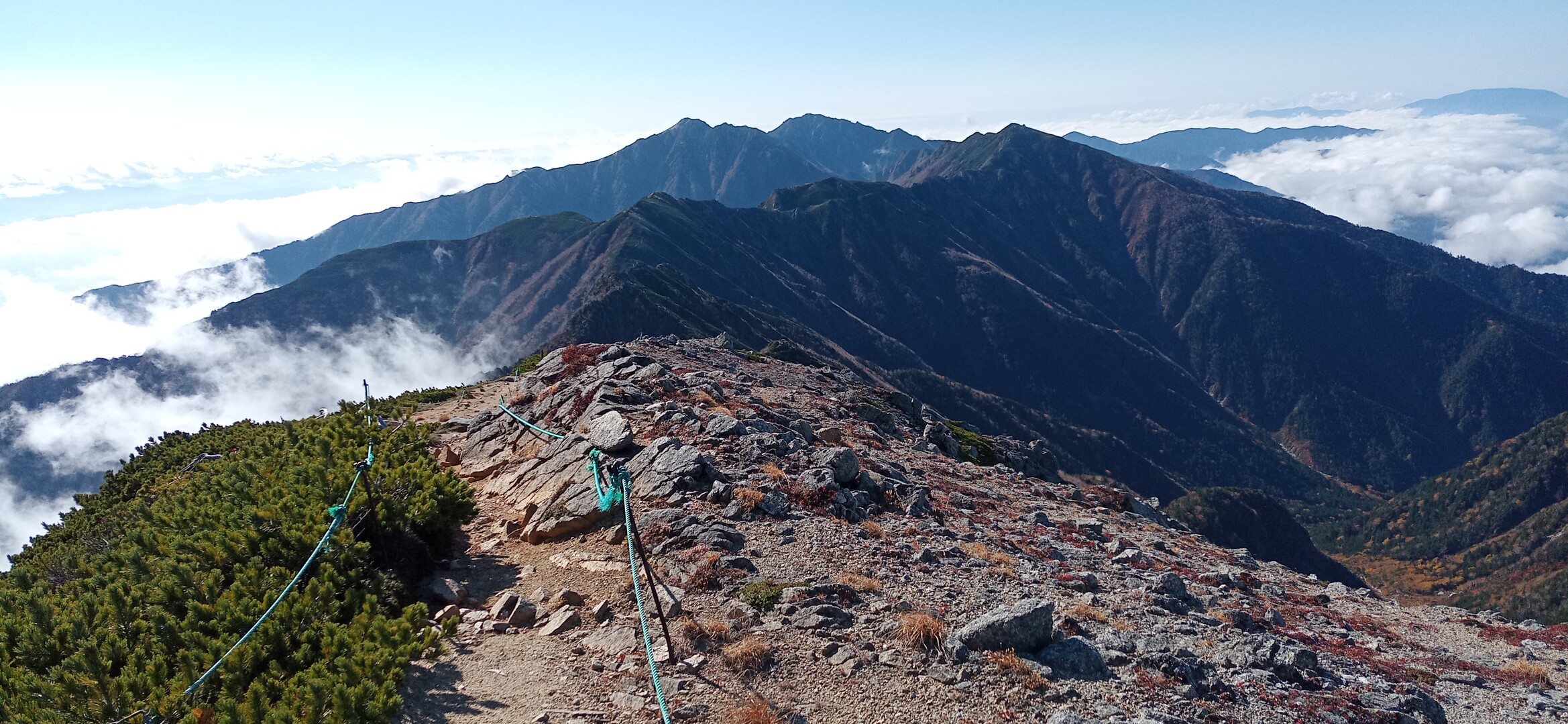 空木岳を目指して稜線を行く(檜尾岳～熊沢岳～東川岳～空木岳) / maekaoさんの木曽駒ヶ岳・空木岳・越百山の活動データ | YAMAP / ヤマップ