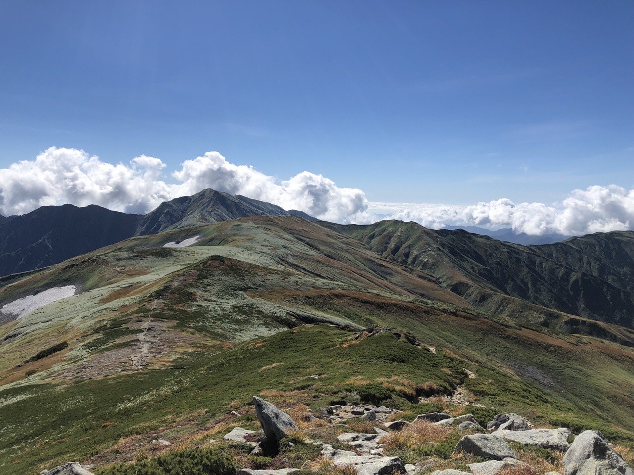 地蔵岳・草履塚・飯豊山 / Chaco ブーさんの飯豊山・大日岳・御西岳の活動データ | YAMAP / ヤマップ