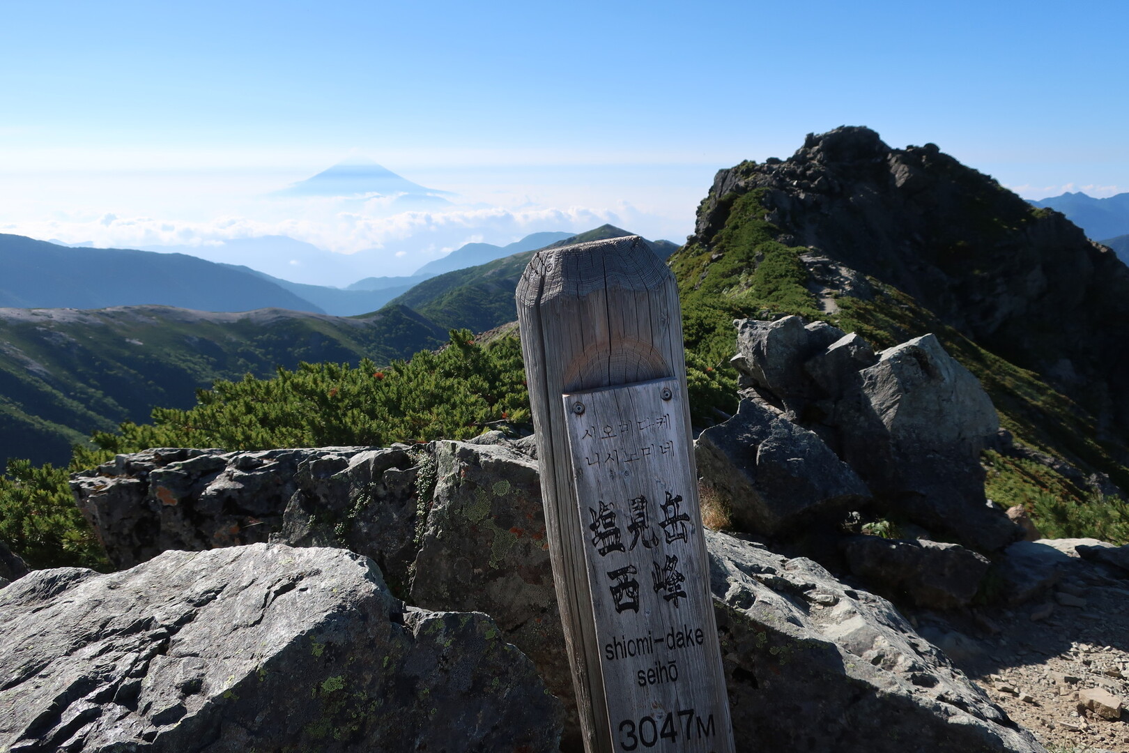 塩見岳＆烏帽子岳＆小河内岳（夏）鳥倉林道～三伏峠起点ピストン / ukonさんの塩見岳・権右衛門山・蝙蝠岳の活動日記 | YAMAP / ヤマップ