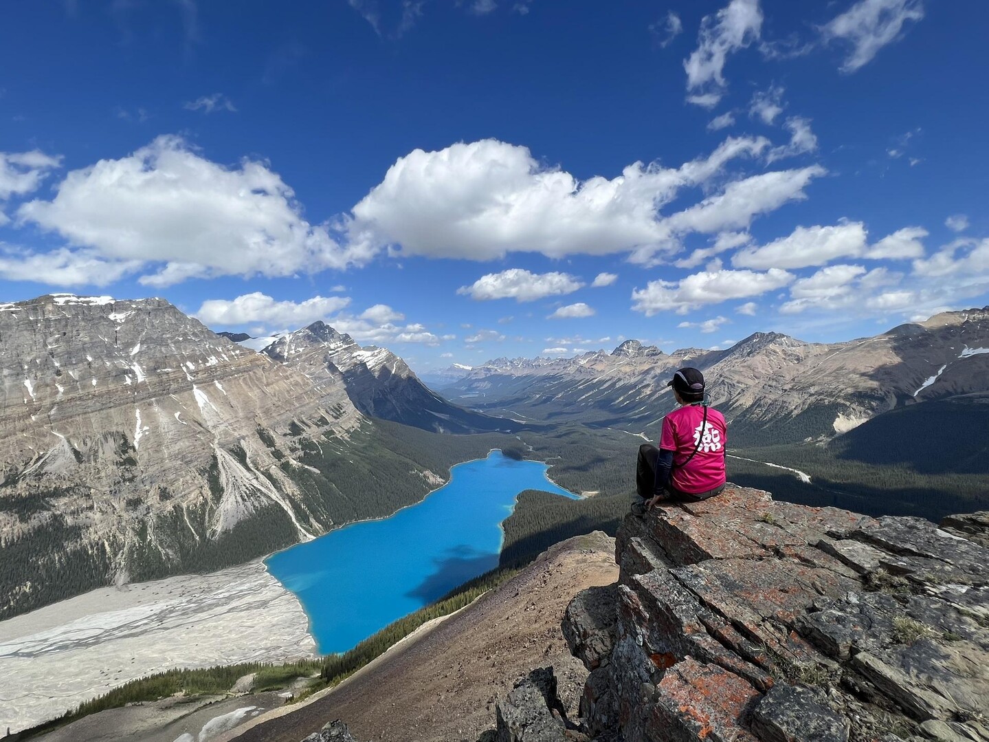 No name ridge above Peyto Lake view point / くまちゃんさんのペイトー湖の活動データ | YAMAP / ヤマップ