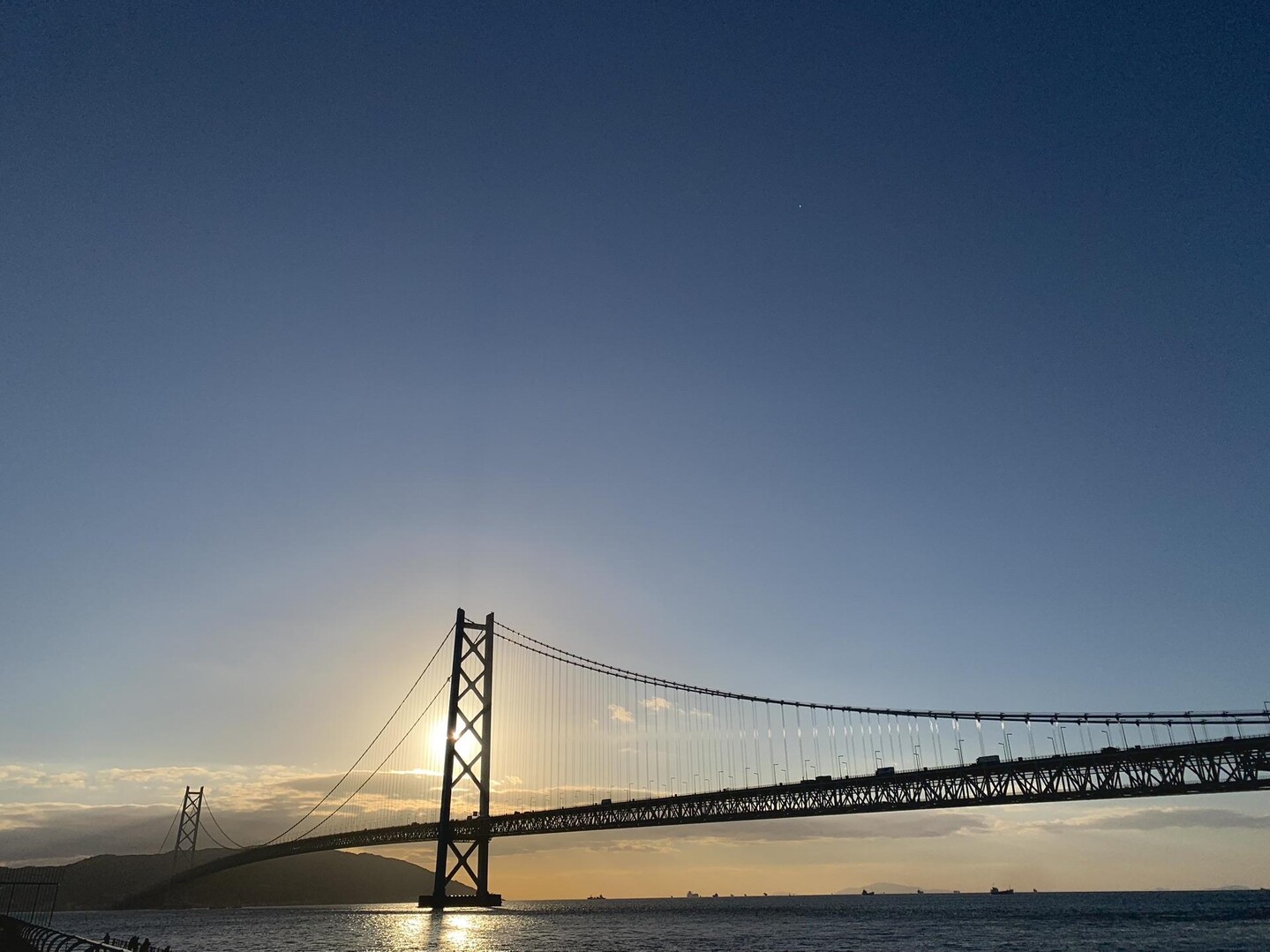 明石海峡大橋 全長3,911mだそう ワ... / えんさんのモーメント | YAMAP / ヤマップ