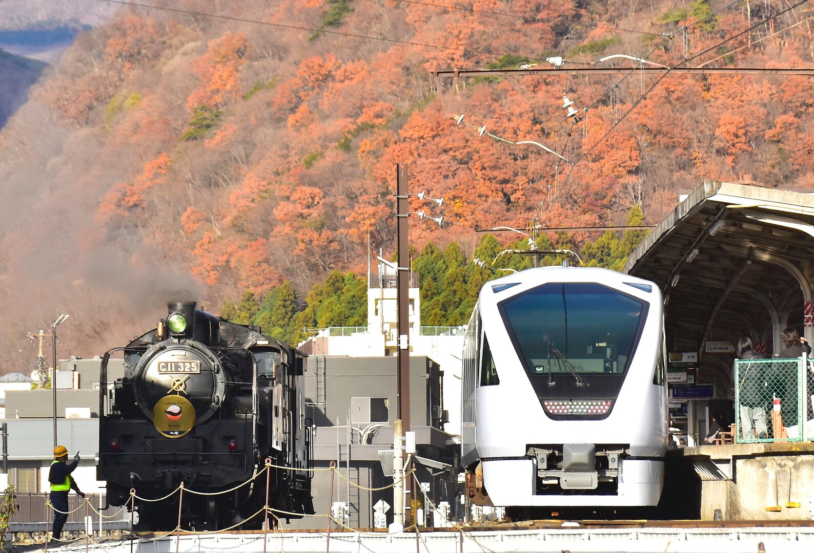 新旧の好対照のスペーシアXとSLが並ぶ姿... / タータンさんのモーメント | YAMAP / ヤマップ