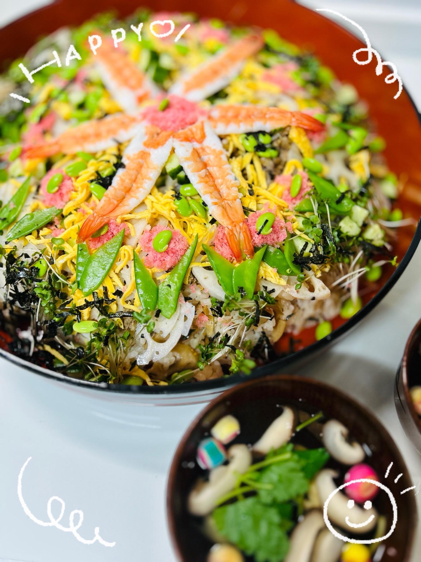 お花畑🌸ちらし寿司🌷完成で〜す🌼 ... / minirollさんのモーメント | YAMAP / ヤマップ