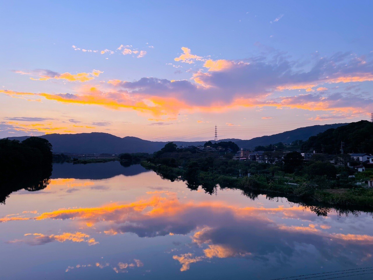 今津川の夕焼け((̵̵́ ̆́̑͟˚̩̮... / GONKEさんのモーメント | YAMAP / ヤマップ