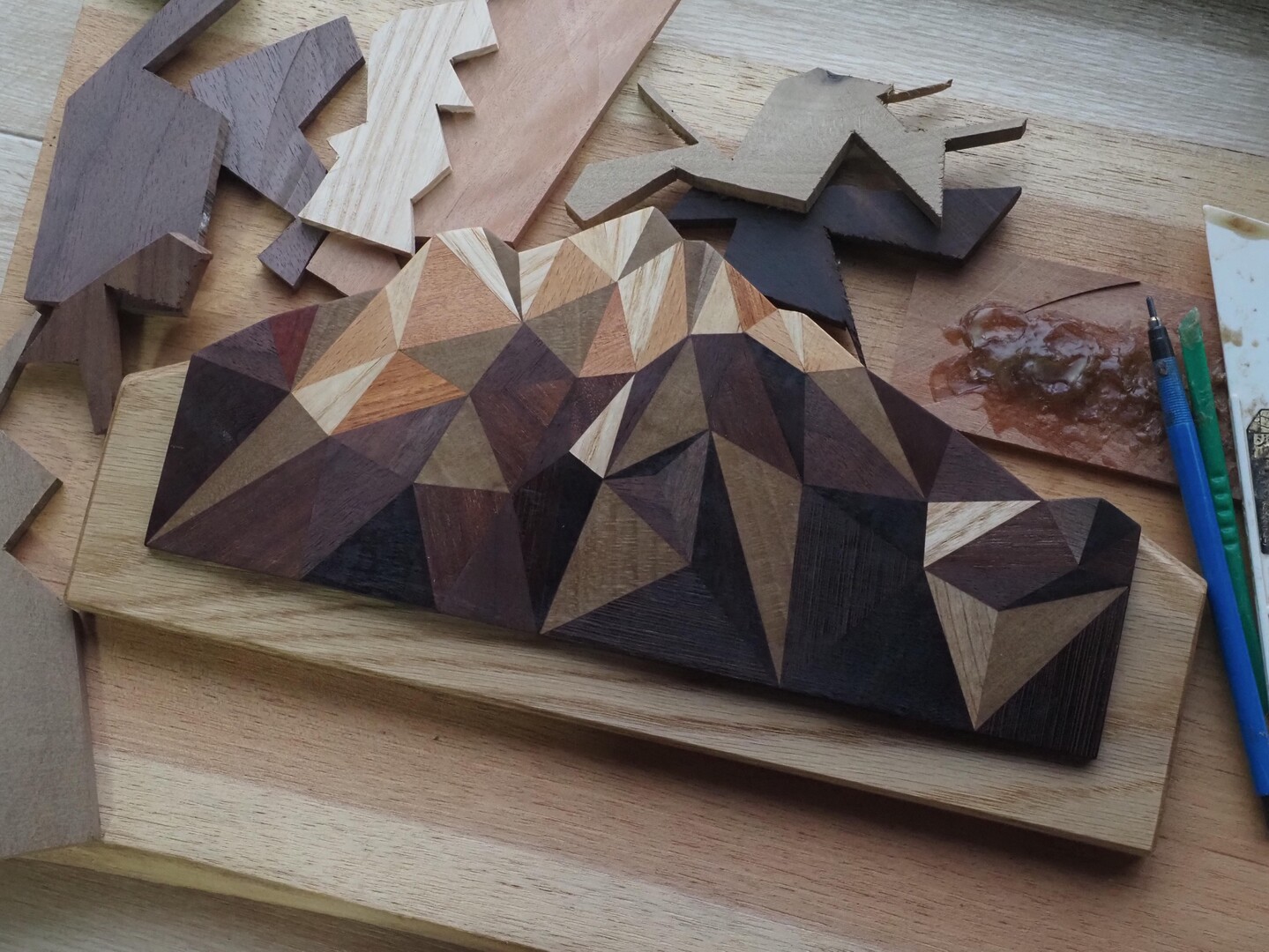 制作風景。 山角形「甲斐駒ヶ岳」 / COOBA / こーばさんのモーメント | YAMAP / ヤマップ