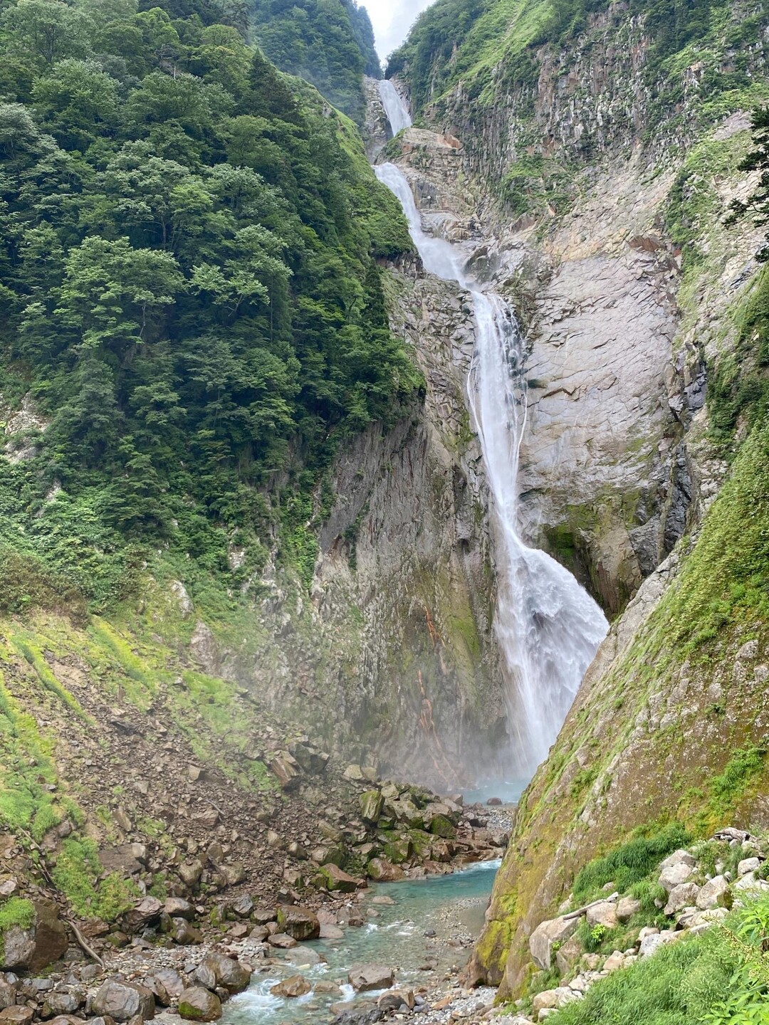 落差日本一の大瀑布350m 称名滝 / しまふくろう🦉さんのウォーキングの活動データ | YAMAP / ヤマップ
