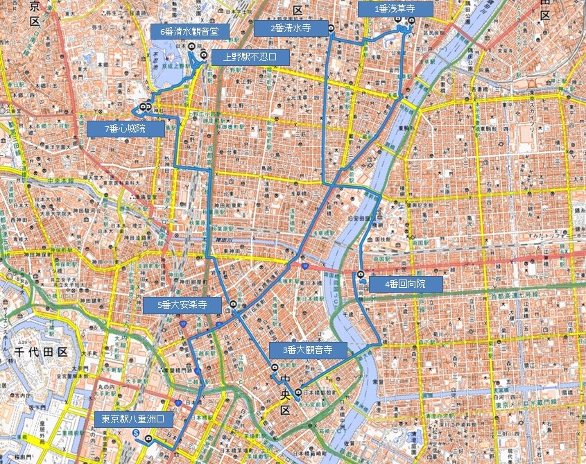 江戸33観音【歩き巡拝1回目】 / enoさんのウォーキングの活動データ | YAMAP / ヤマップ