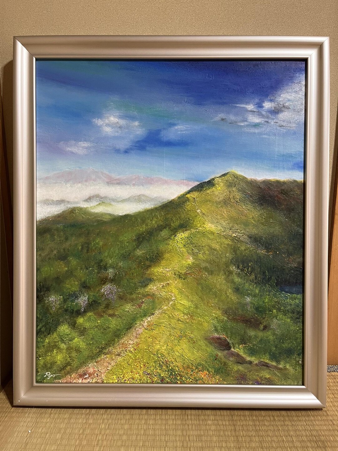 6月に完成していたお山の絵を簡易額装して... / りょうちゃんぺさんのモーメント | YAMAP / ヤマップ