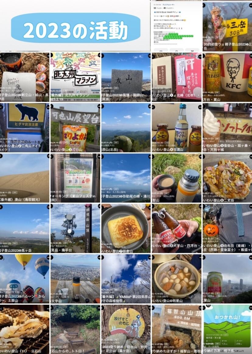 🐇2023年ふり返り🐇 登山を始め... / PK🍑さんのモーメント | YAMAP / ヤマップ
