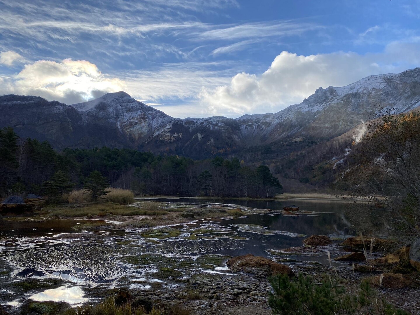 宝の山磐梯山 初冠雪した裏磐梯から表磐梯へ / mk_013さんの磐梯山・雄国山・赤埴山の活動データ | YAMAP / ヤマップ