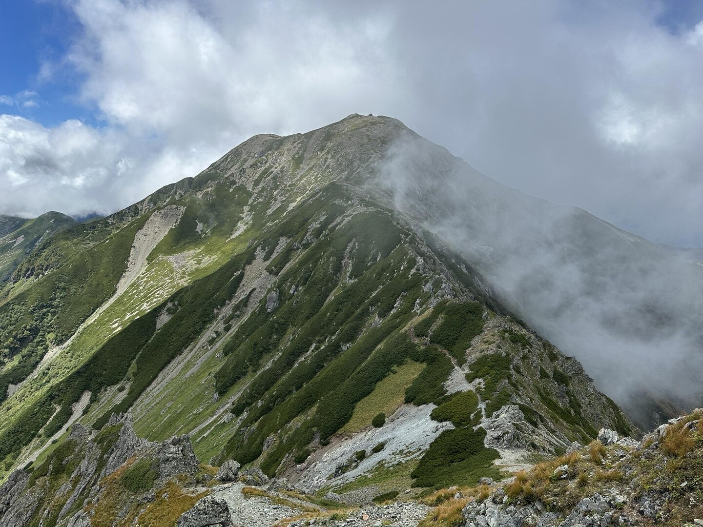赤石岳・荒川岳（前岳・中岳・東岳（悪沢岳））・千枚岳-2024/9/9-11 / Miles@Smilesさんの荒川岳・東岳（悪沢岳）・前岳・中岳・赤石岳の活動データ | YAMAP / ヤマップ