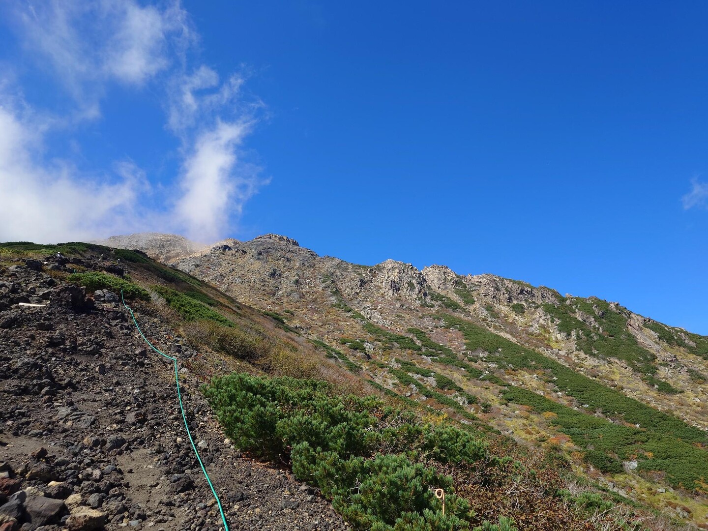 青空と憧れの3000m峰、御嶽山（剣ヶ峰）20241001 / やすまるさんの御嶽山・継子岳・摩利支天山の活動データ | YAMAP / ヤマップ