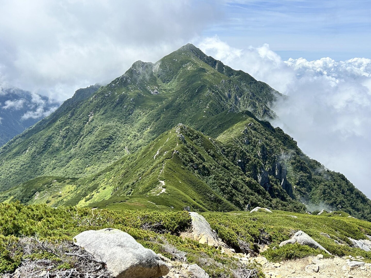 三ノ沢岳 / Yos 8611さんの木曽駒ヶ岳・空木岳・越百山の活動データ | YAMAP / ヤマップ