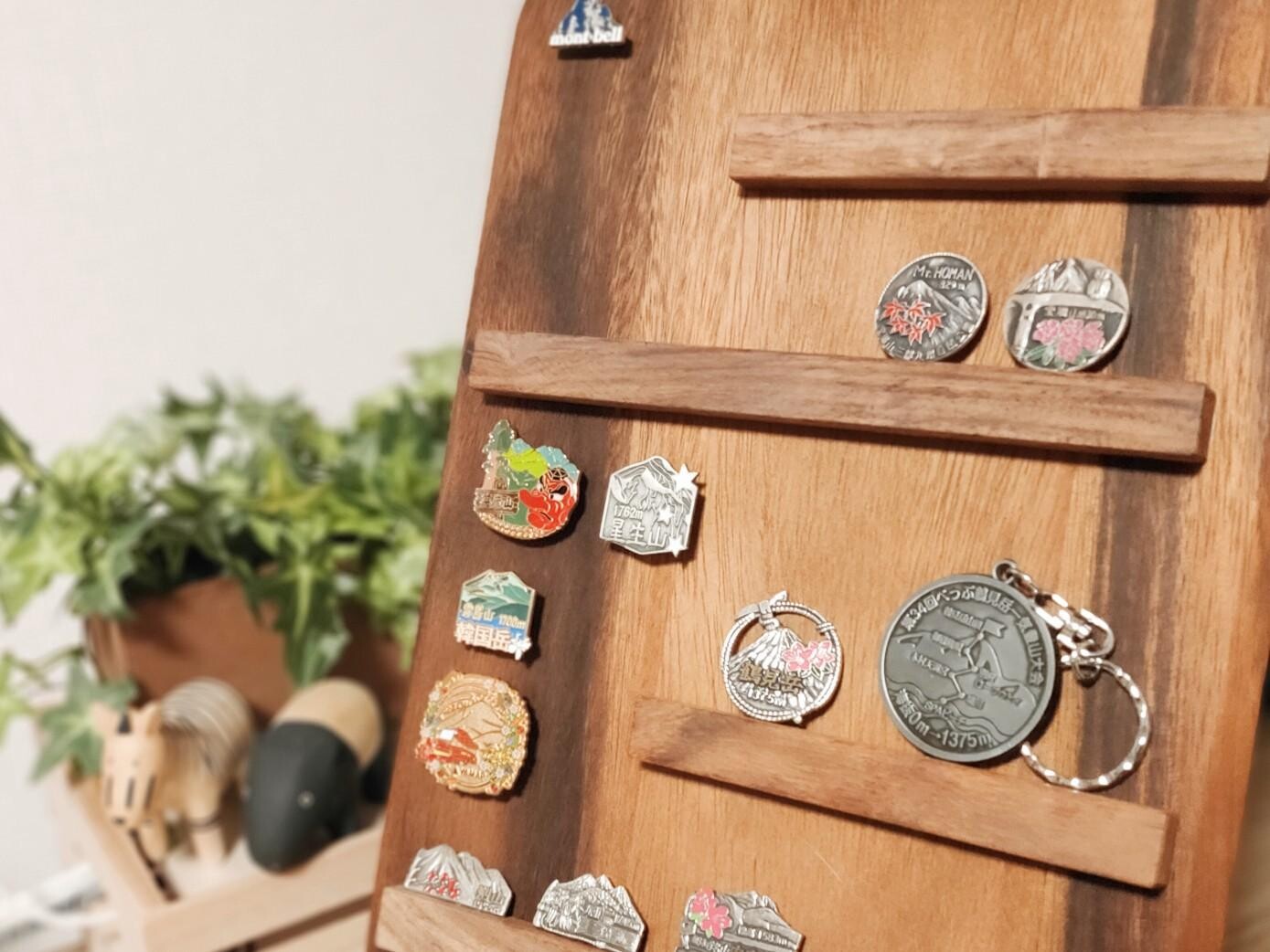 山バッジだいぶ増えたかな～ と飾ってみた... / Kaoruさんのモーメント | YAMAP / ヤマップ