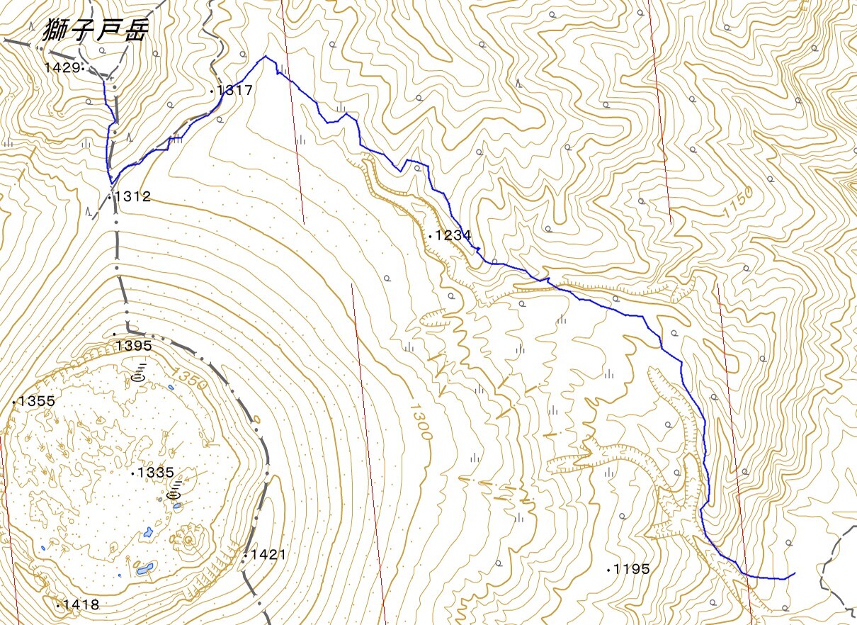 獅子戸岳・・・1200m尾根からススキ掻... / sin358さんのモーメント | YAMAP / ヤマップ