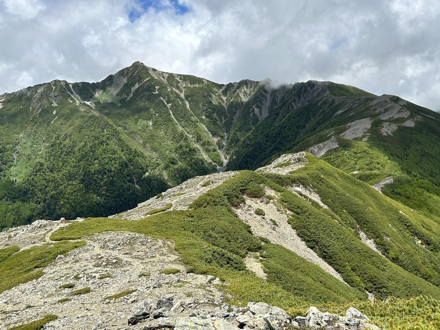 三伏山・本谷山・塩見岳・塩見岳（東峰）・北俣岳・蝙蝠岳 / simさんの塩見岳・権右衛門山・蝙蝠岳の活動データ | YAMAP / ヤマップ