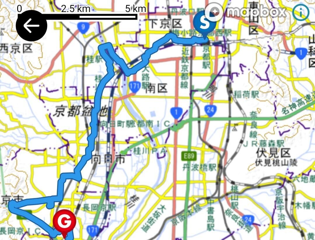 4/28 JR京都STから途中、和菓子... / ナナさんのモーメント | YAMAP / ヤマップ