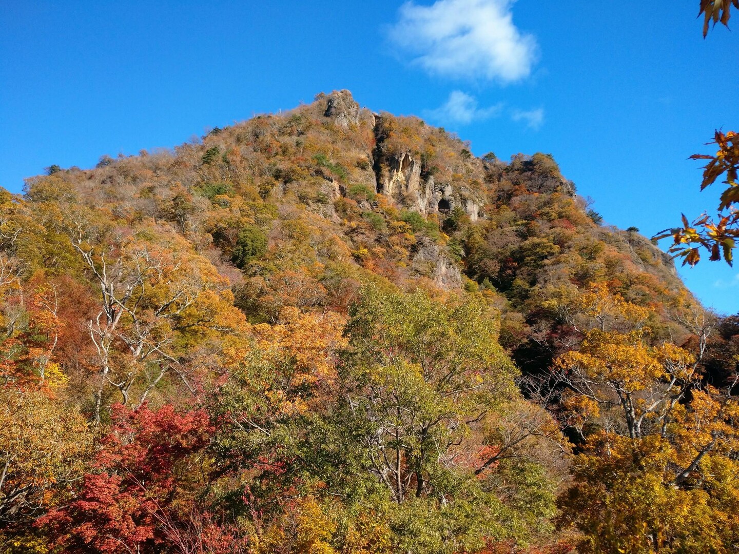 奥久慈男体山(関東百名山:60座目)紅葉の奥久慈縦走(男体山～鍋転山～月居山～袋田の滝) / hachi-mituさんの奥久慈男体山・月居山・篭岩（篭岩山）の活動データ | YAMAP / ヤマップ