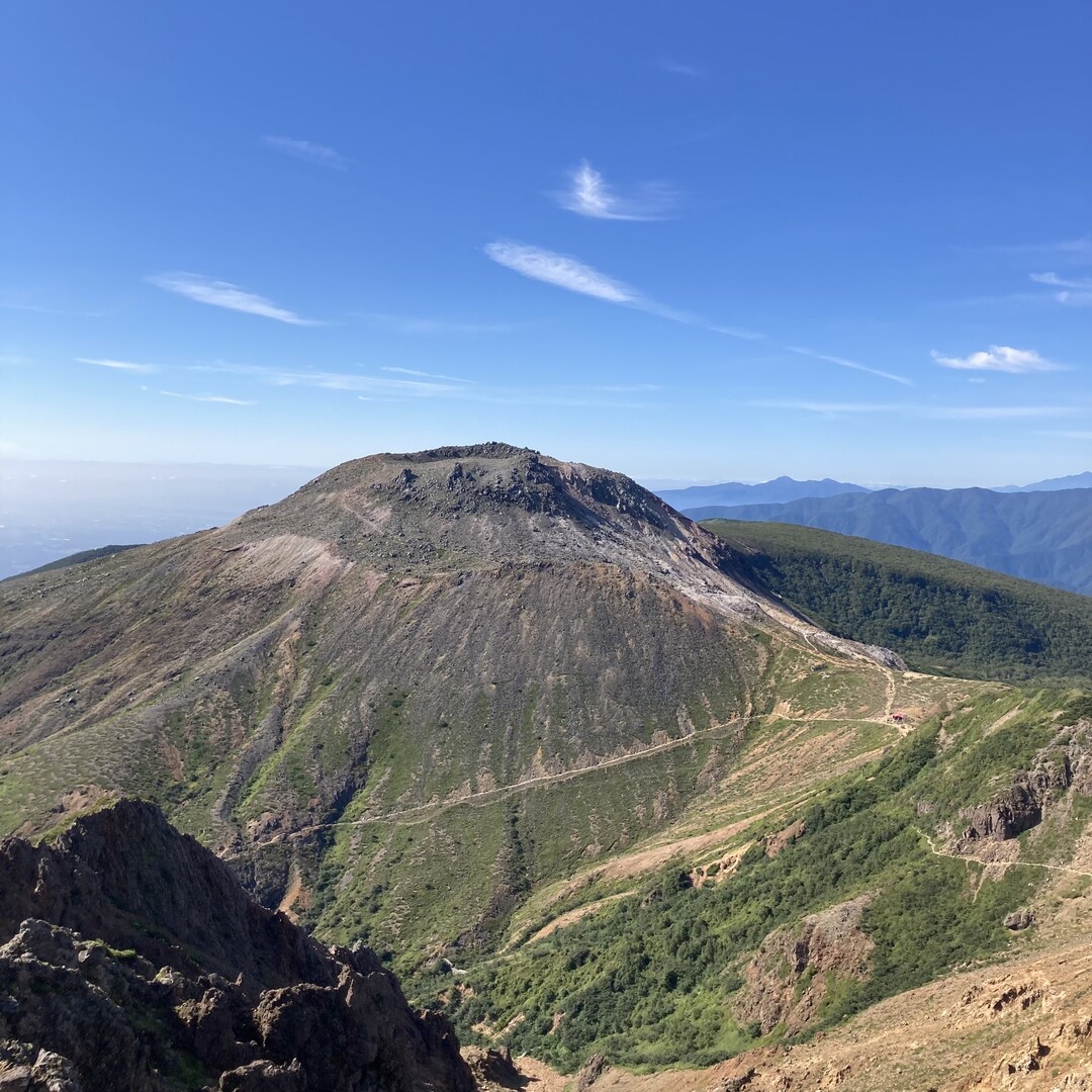 茶臼岳(那須岳)・剣が峰・朝日岳・1900m峰・三本槍岳・スダレ山・中大倉山 / Tsu-zyさんの茶臼岳（那須岳）・三本槍岳・赤面山の活動データ | YAMAP / ヤマップ
