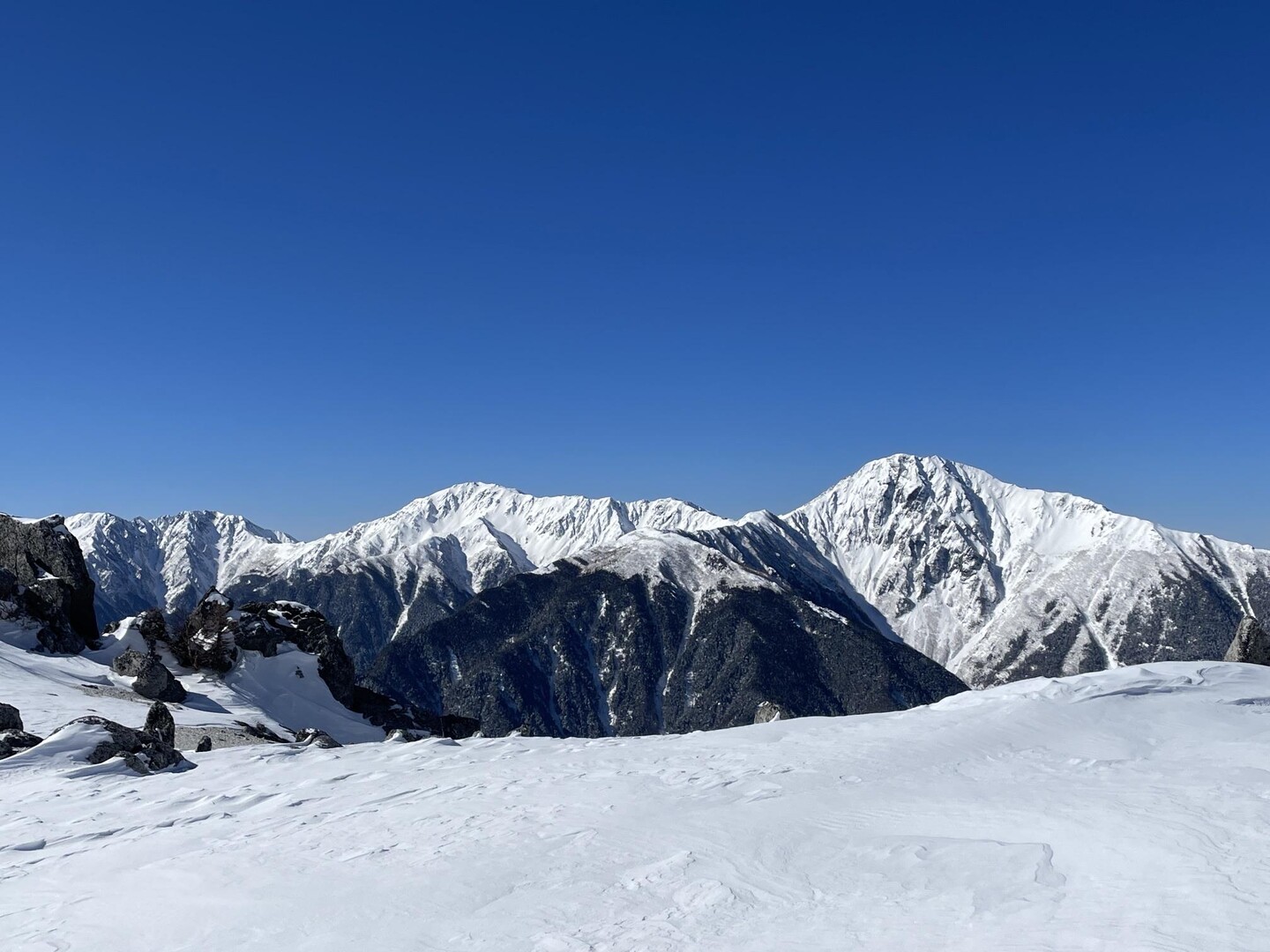 積雪期）日帰り鳳凰二山(薬師岳、観音岳) / baruさんの鳳凰山・地蔵岳・観音岳・薬師岳の活動データ | YAMAP / ヤマップ
