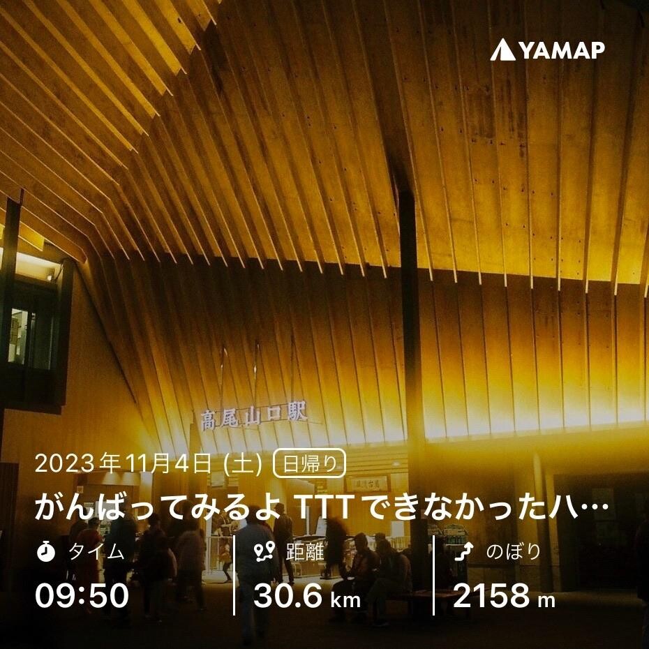 がんばってみるよ TTTできなかったハ... / よーだ山さんのモーメント | YAMAP / ヤマップ