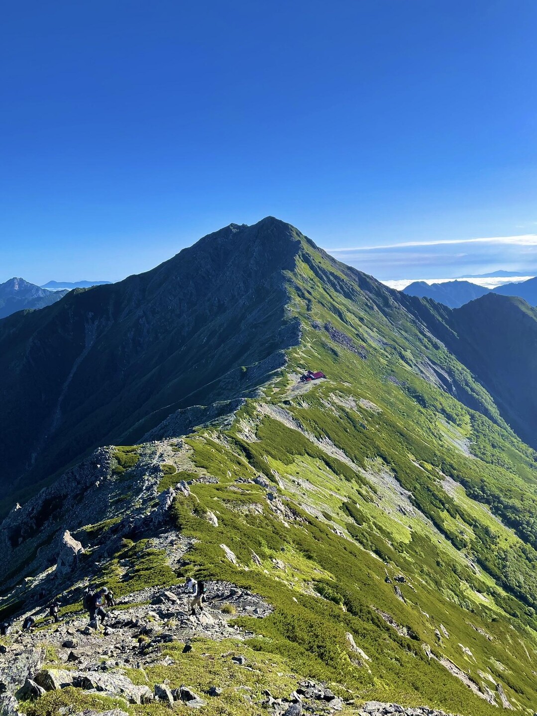 【北岳】&間ノ岳⛺️油断しそうな場所ほどルート確認を忘れずに༼⁰o⁰；༽ぁゎゎ / N☆B☆Jさんの北岳・間ノ岳・農鳥岳の活動データ | YAMAP / ヤマップ