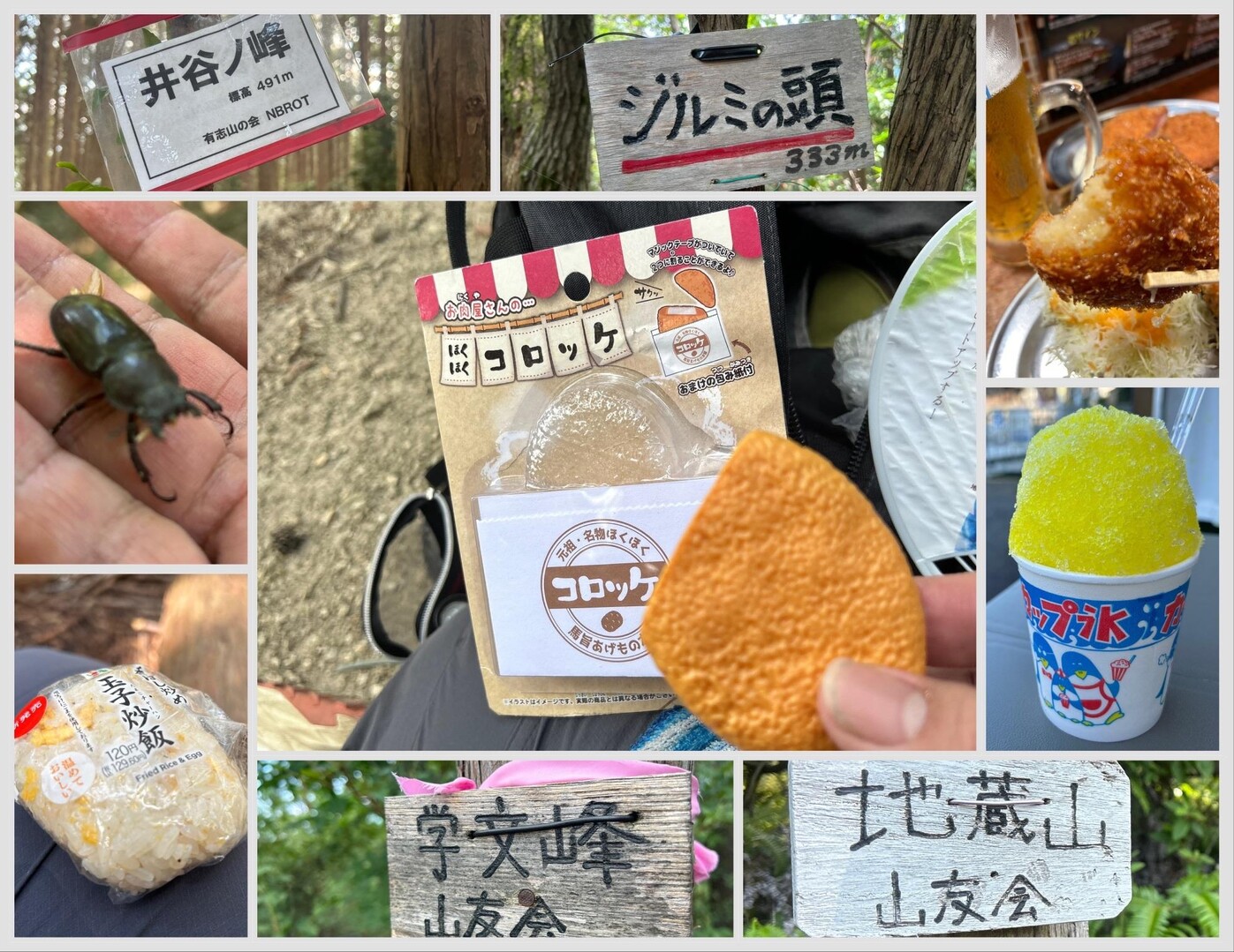 山頂でコロッケ？を😊・・・・・清水ヶ峰・ジルミの頭・学文峰・地蔵山・井谷ノ峰・叶山 / ぷーさん5646さんの葛城修験エリアマップ（金剛山周辺）の活動日記 | YAMAP / ヤマップ