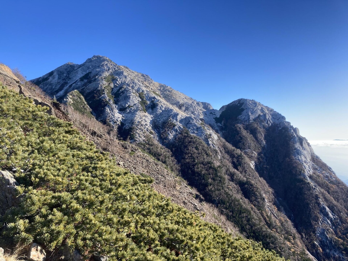 前屏風ノ頭・甲斐駒ヶ岳・駒津峰・栗沢山・アサヨ峰 / konさんの甲斐駒ヶ岳・日向山の活動データ | YAMAP / ヤマップ