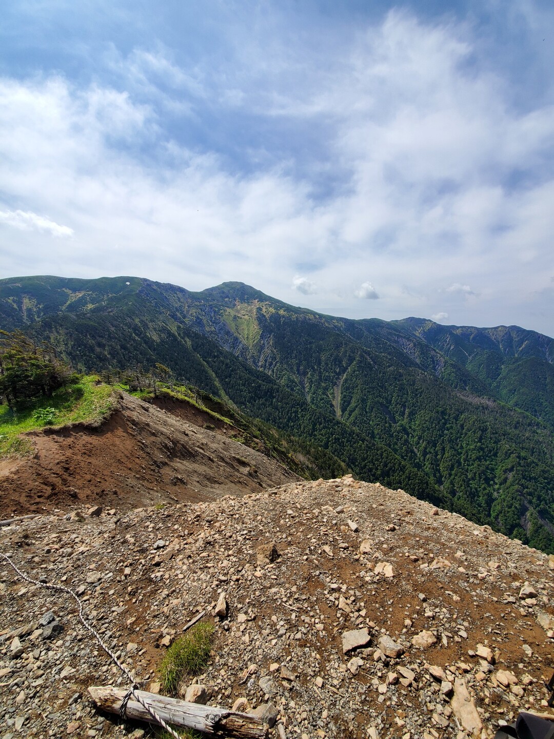 小聖岳・聖岳（前聖岳） / 聖岳・大沢岳・光岳の写真18枚目 / 標高上げて行きます。分岐から700m近く | YAMAP / ヤマップ