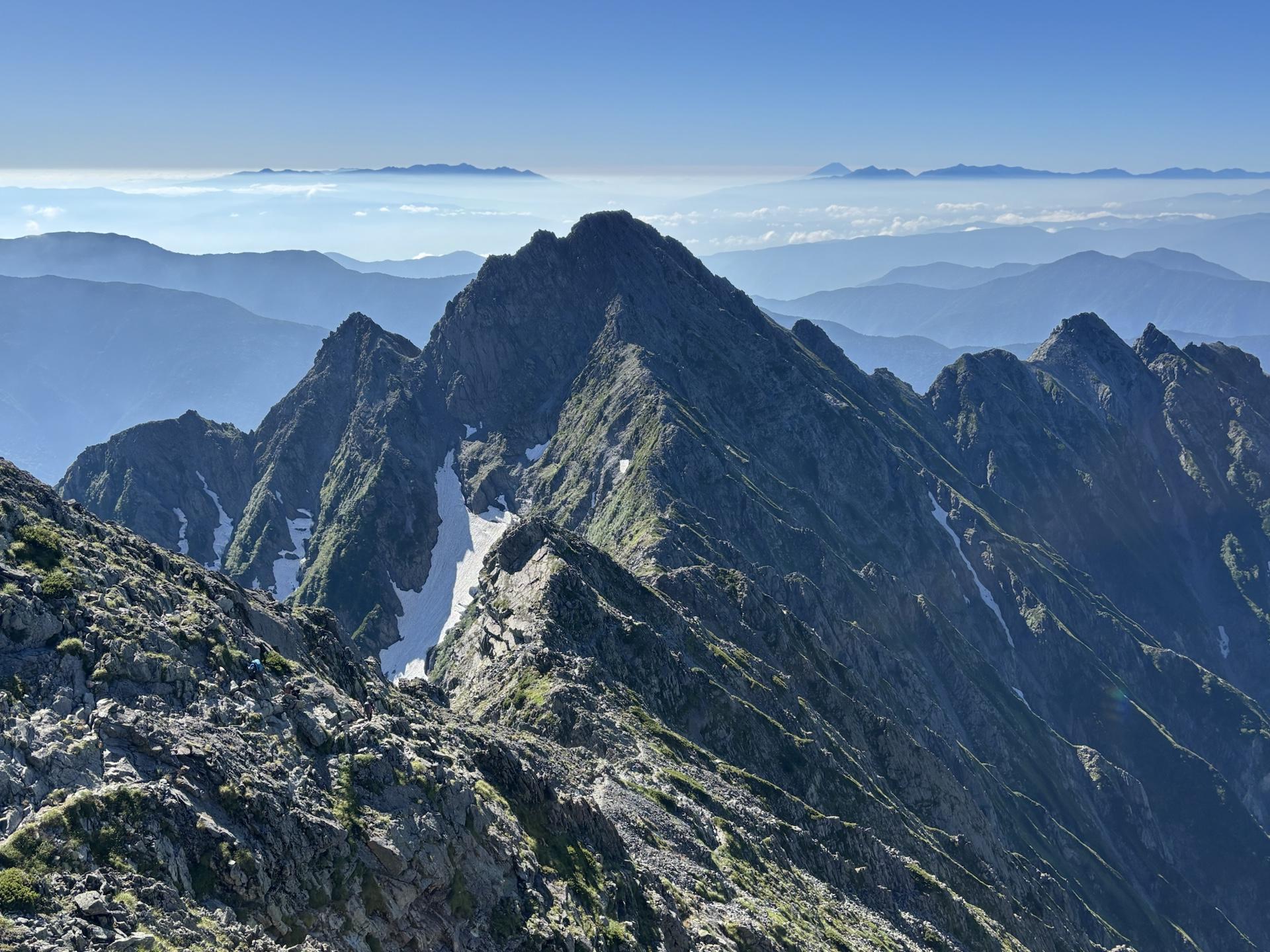 北穂高岳南峰・北穂高岳・奥穂高岳・前穂高岳 / tsさんの槍ヶ岳・穂高岳・上高地の活動データ | YAMAP / ヤマップ