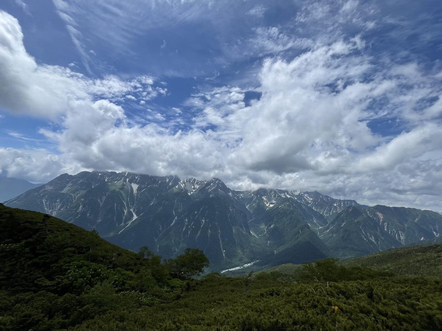 虹🌈は見えたかな？ パノラマ銀座 / mojaさんの常念岳・大天井岳・燕岳の活動データ | YAMAP / ヤマップ