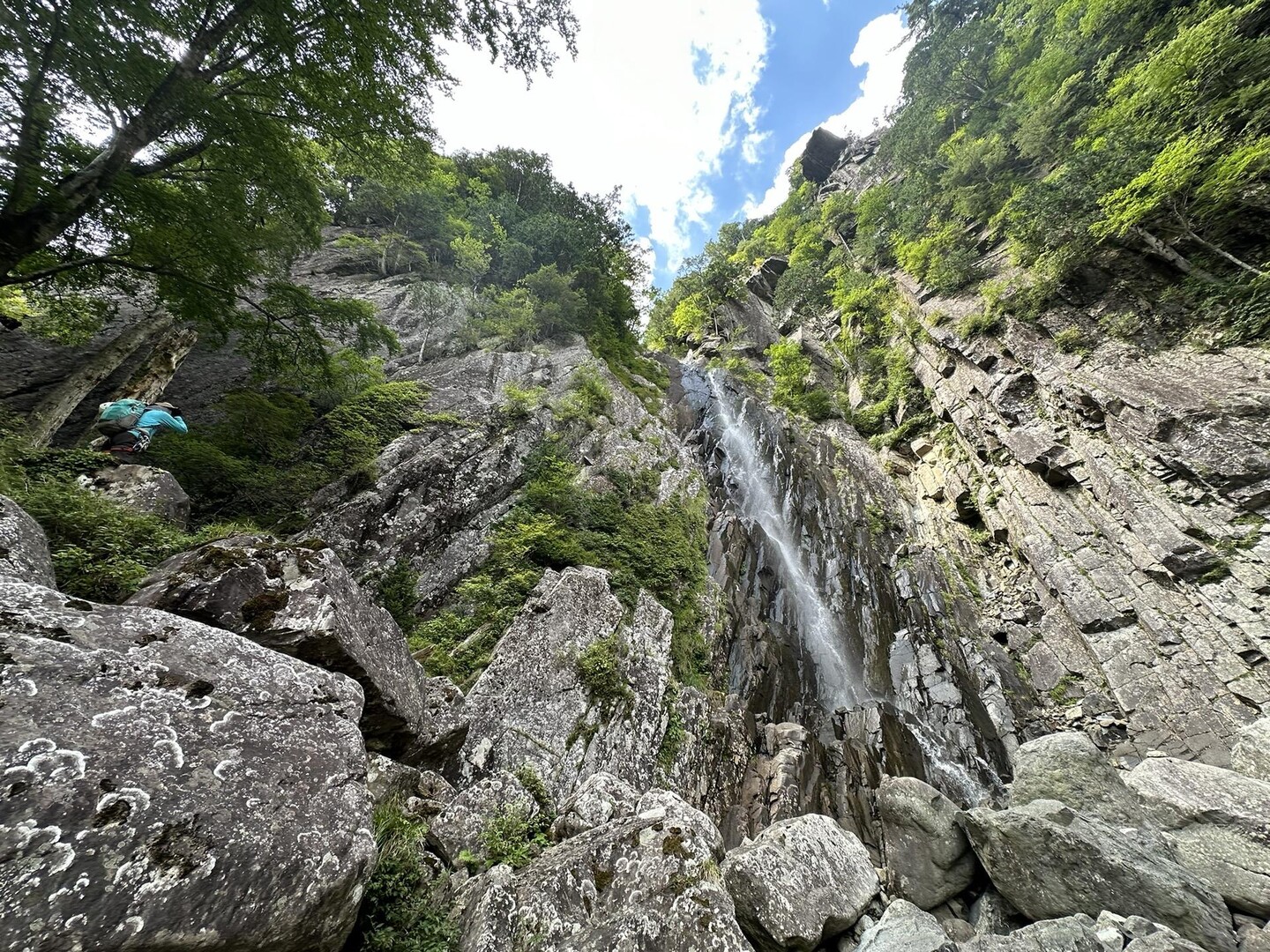 面河渓から御来光の滝 / anytime with mochaさんの石鎚山・堂ヶ森・二ノ森の活動データ | YAMAP / ヤマップ
