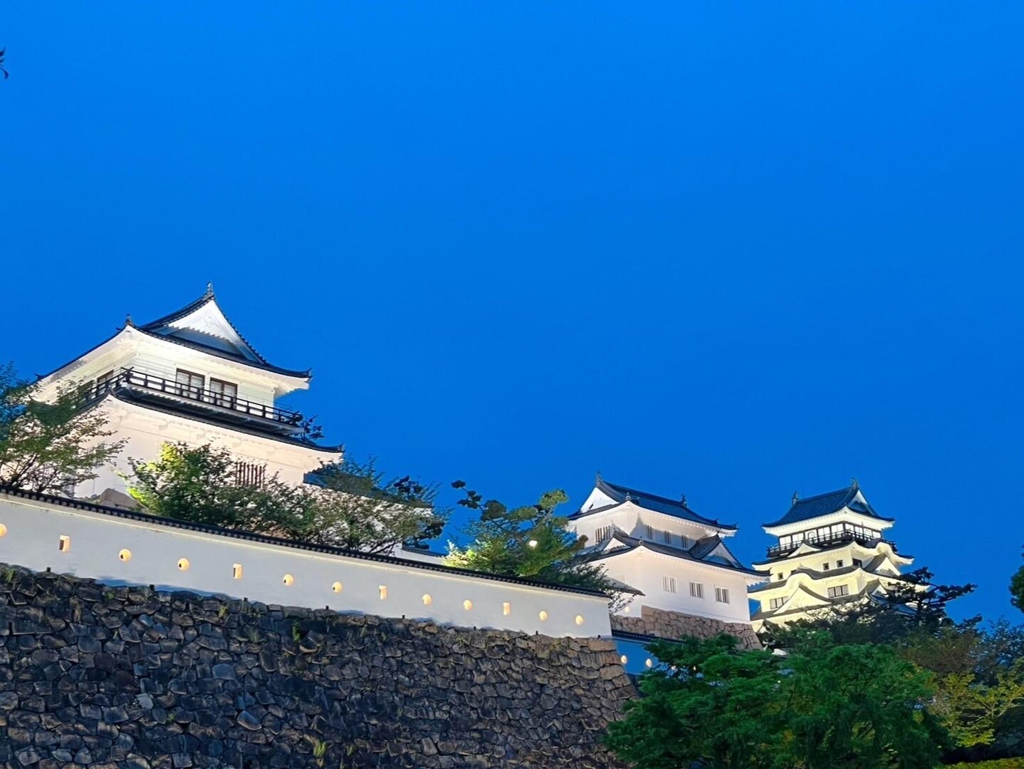 福山駅から見る“福山城“のライトアップ... / kazさんのモーメント | YAMAP / ヤマップ