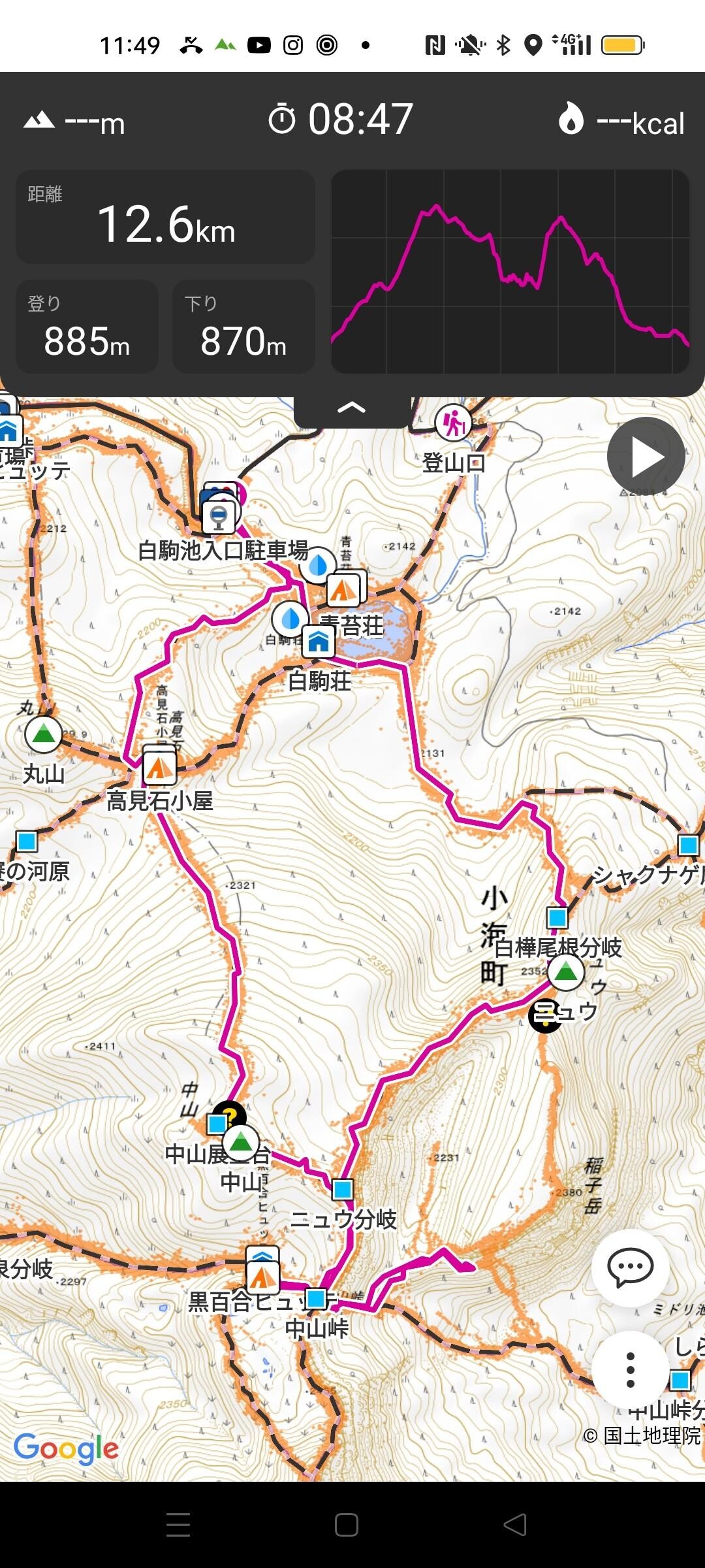 稲子岳でロープワーク練習 / Hiromiさんのモーメント | YAMAP / ヤマップ