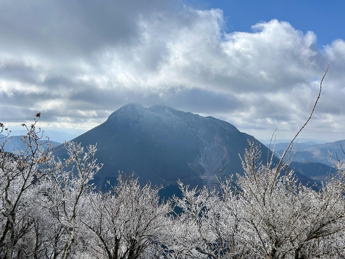 由布岳を眺めて山納め((´∀`*))内山 / datinさんの由布岳・鶴見岳の活動データ | YAMAP / ヤマップ
