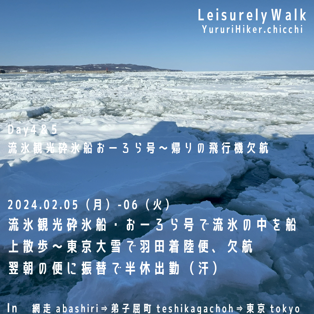 Day4＆5 流氷観光砕氷船おーろら号～... / chicchiさんのモーメント | YAMAP / ヤマップ