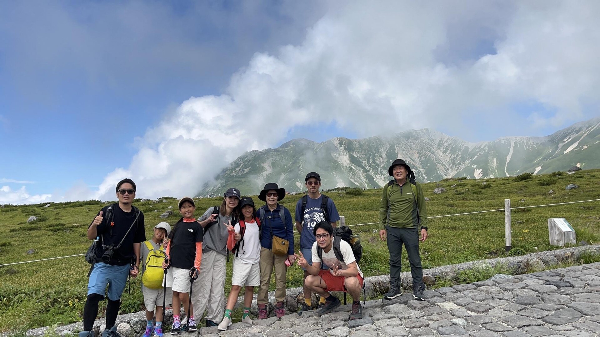 家族9名全員で立山へ登山-2024-08-12 / ARAIさんの立山・雄山・浄土山の活動データ | YAMAP / ヤマップ
