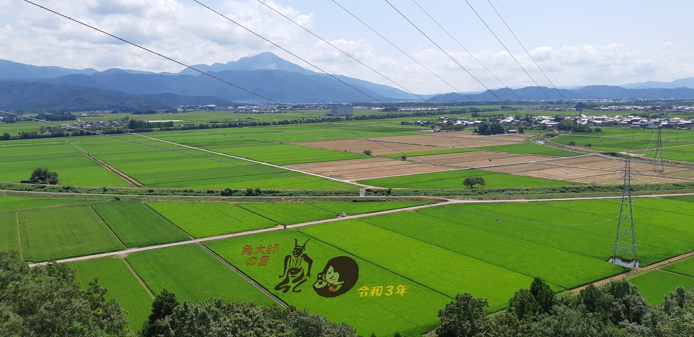 🌾田んぼアート🎨 虎御前山 (木下秀吉陣跡) / araiotouさんの小谷山・虎御前山の活動データ | YAMAP / ヤマップ