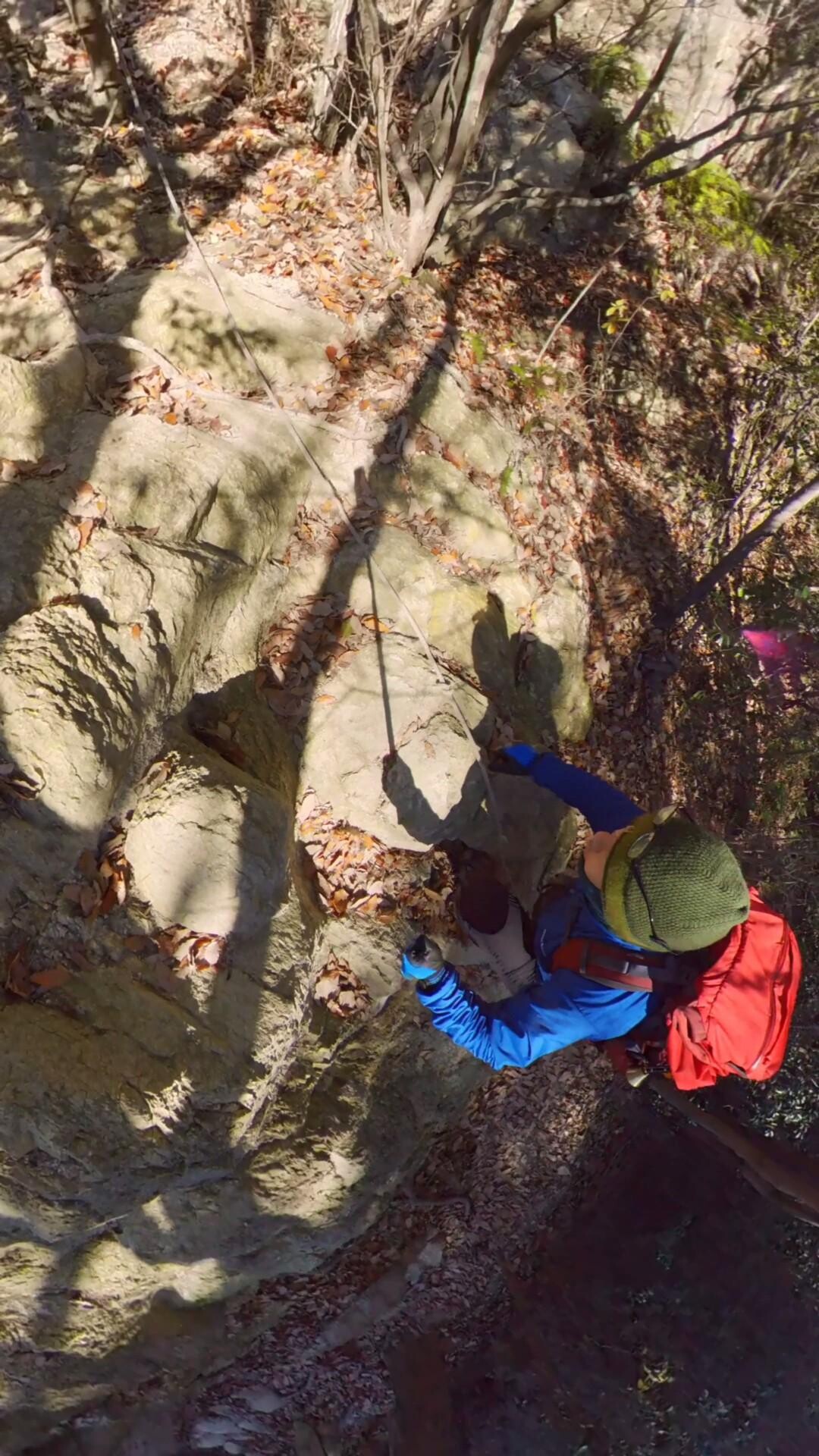 宝塚ロックガーデンのロープ場 ⬇️チャン... / 山おっさんとCatherineさんのモーメント | YAMAP / ヤマップ