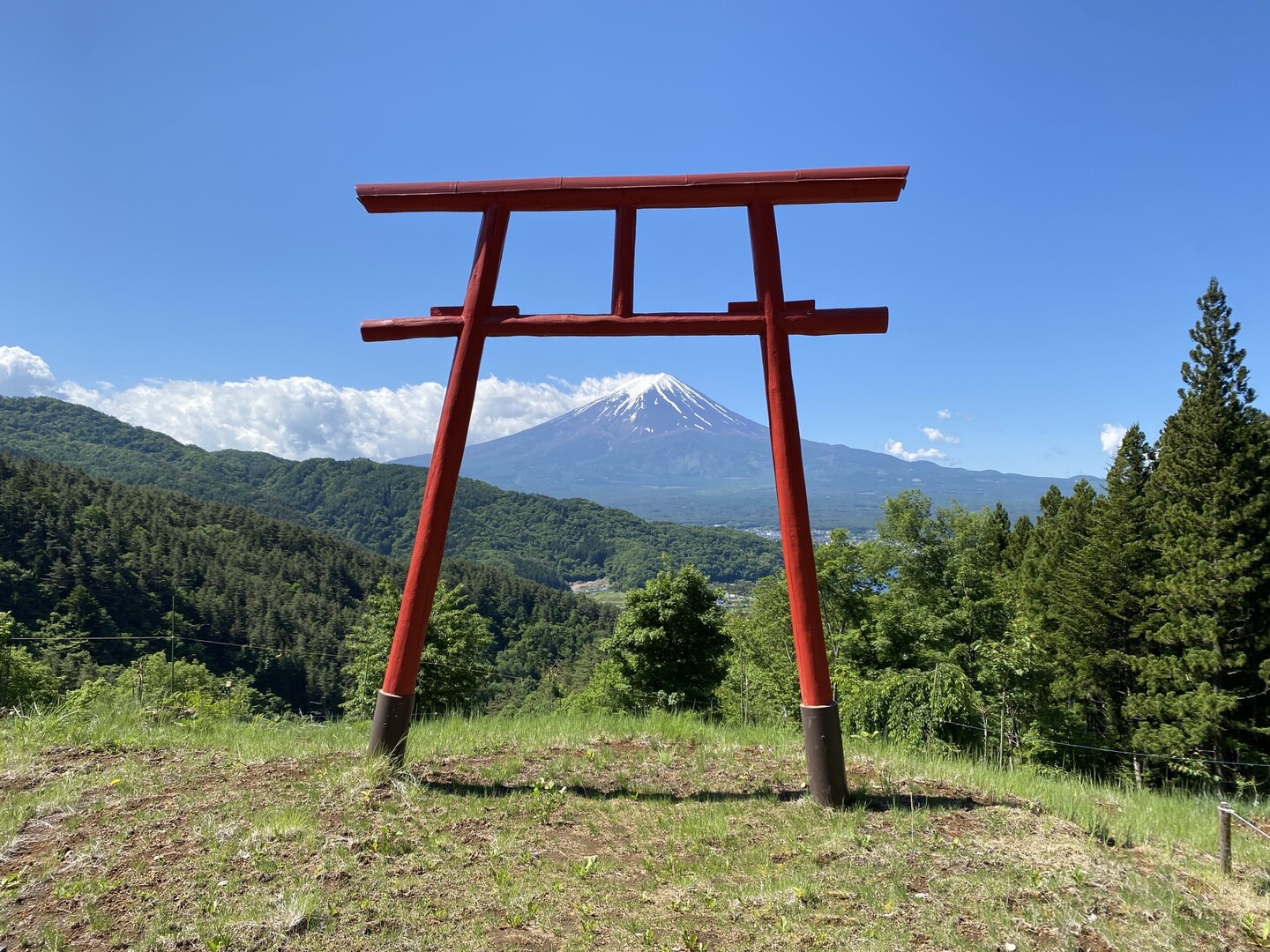 天空の鳥居からのひさしぶり富士山 / 130さんのモーメント | YAMAP / ヤマップ