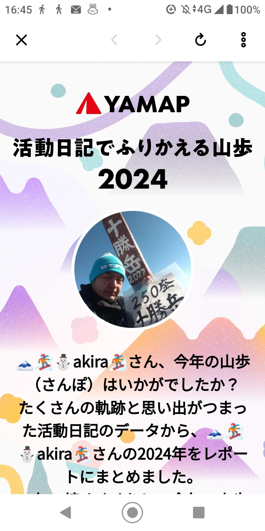 2024.12.13(金) 07:47 / 🗻🏂️⛄akira🏂さんのモーメント | YAMAP / ヤマップ