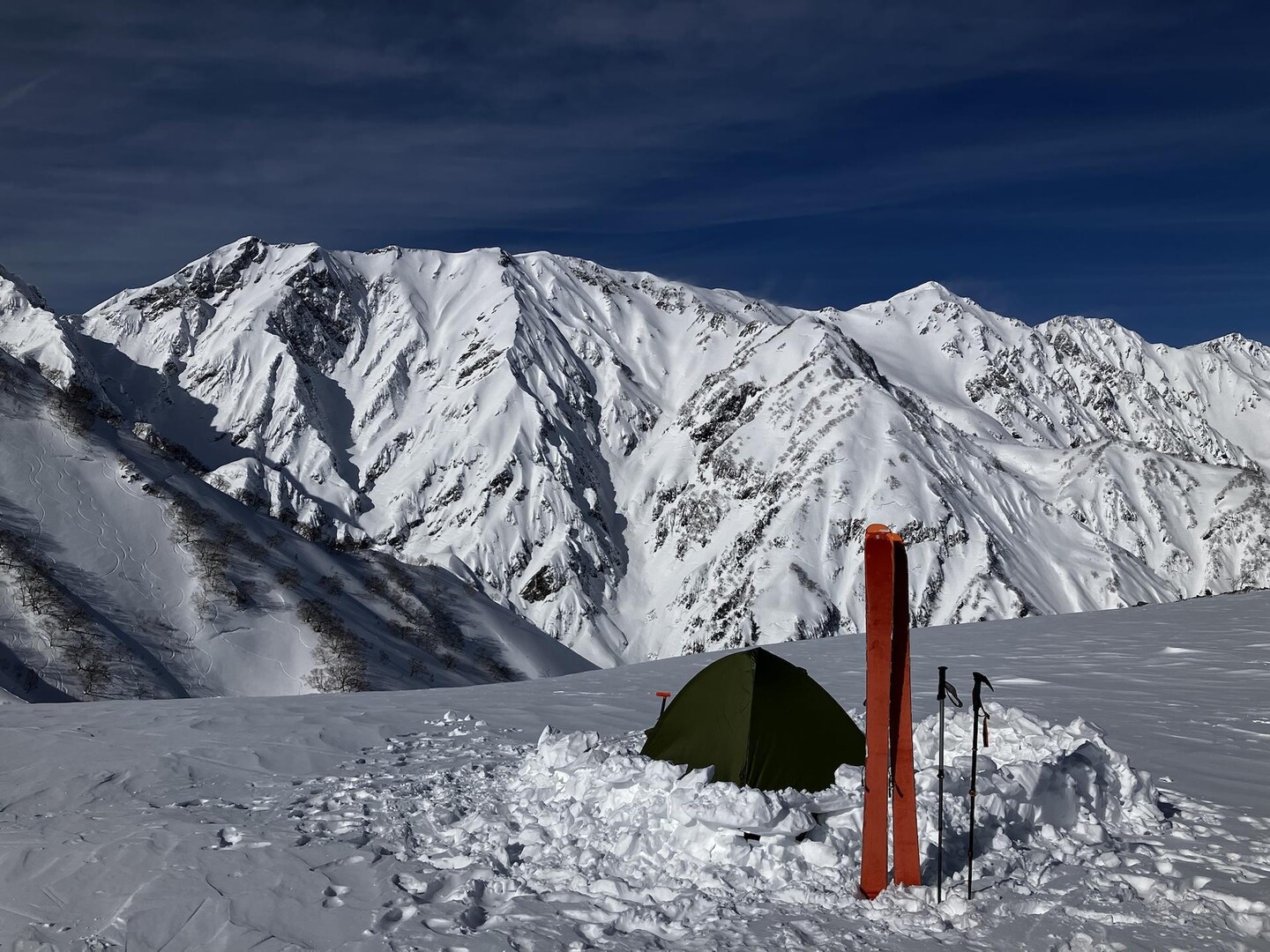 白馬八方尾根バックカントリースキー！テント泊編 / shouさんの八方尾根〜唐松岳 マウンテンドクター巡礼マップの活動データ | YAMAP / ヤマップ