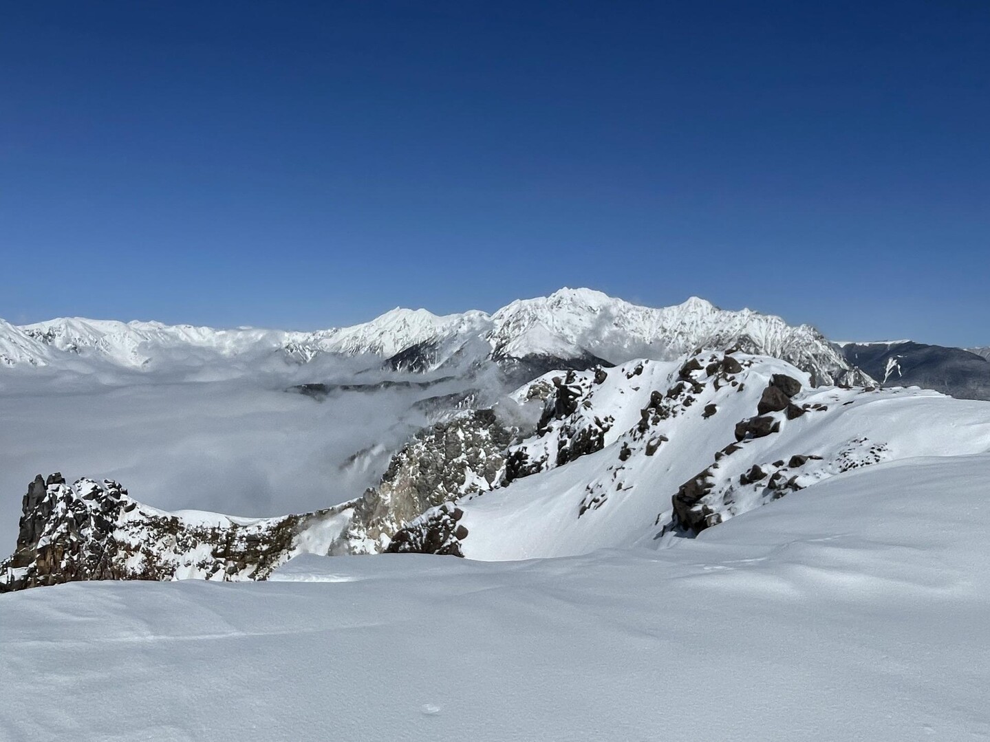 冬季(南峰) 焼岳blue💖 / chi_aki☆さんの槍ヶ岳・穂高岳・上高地の活動データ | YAMAP / ヤマップ