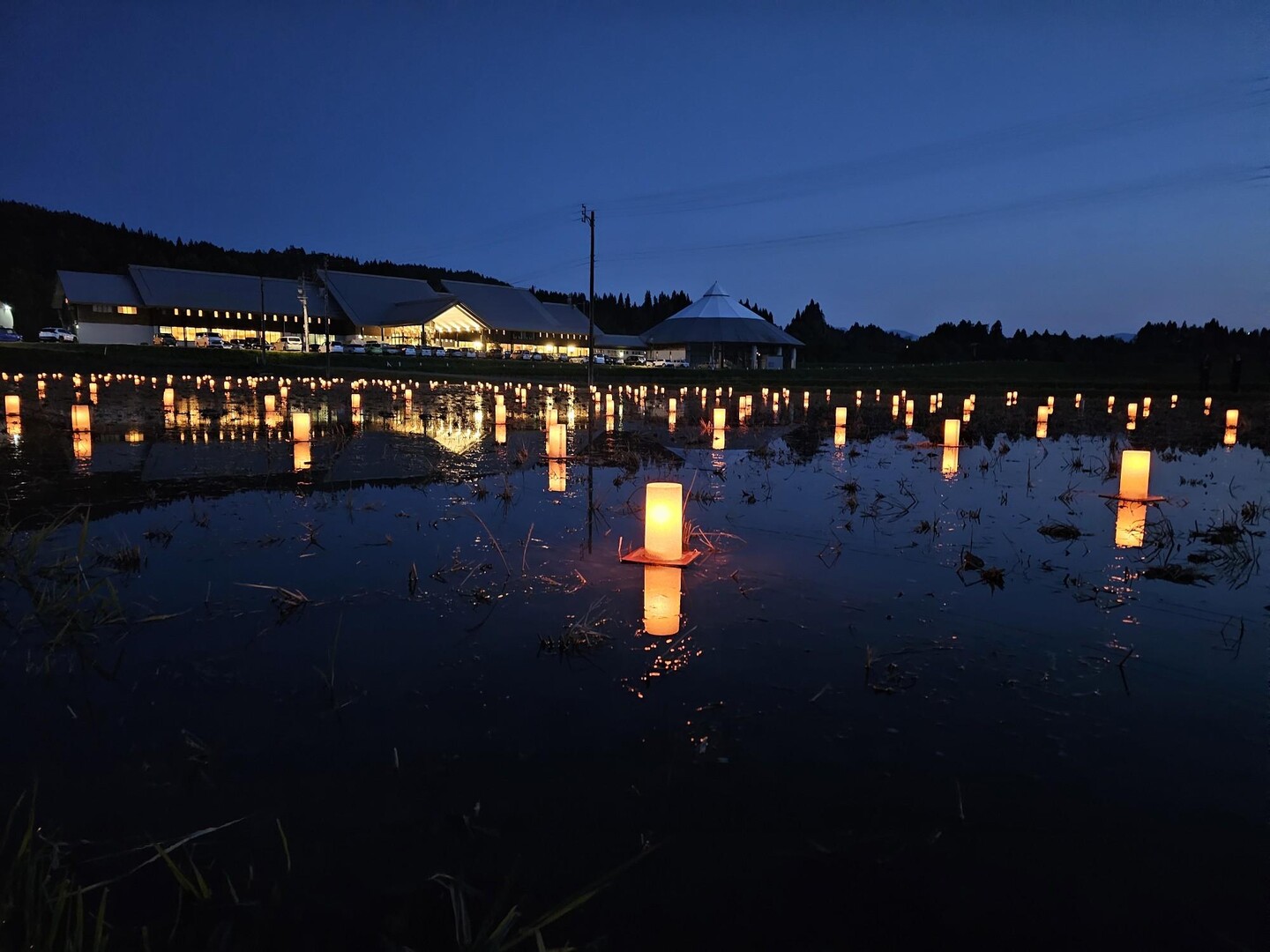 十日町市、ミオンなかさと前の田灯篭🕯️... / stさんのモーメント | YAMAP / ヤマップ