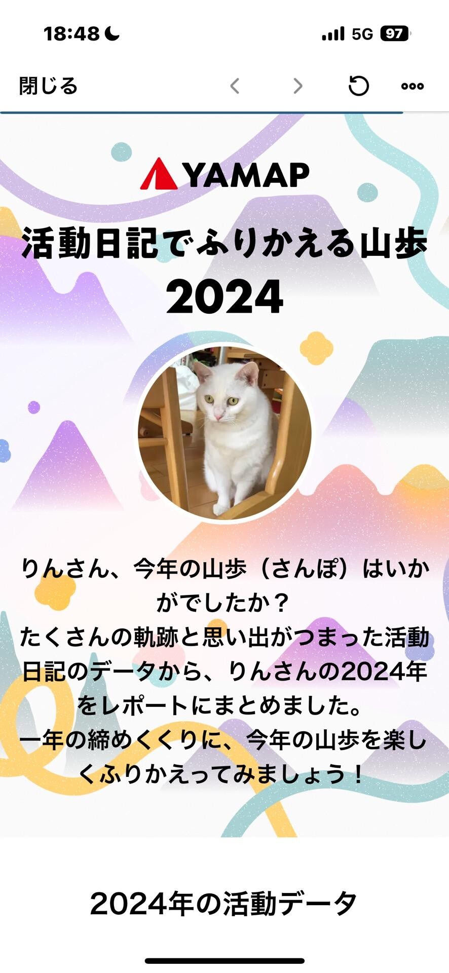 AIの文章力に完敗👏 女峰山がDOMO... / りんさんのモーメント | YAMAP / ヤマップ