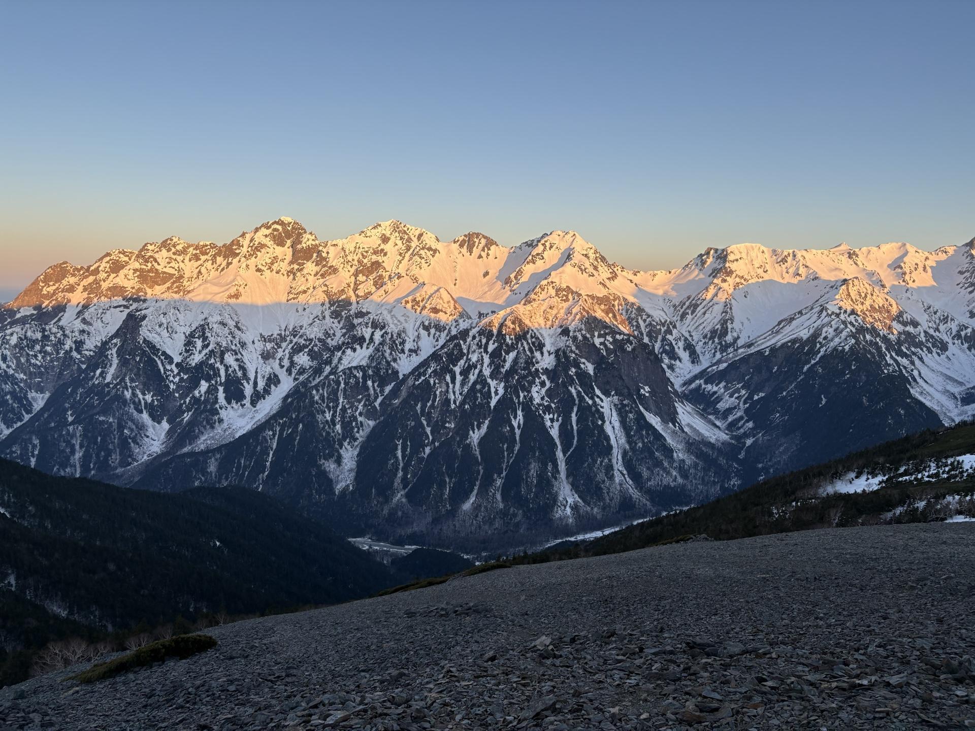 GW北アルプス遠征2日目 蝶ヶ岳で槍穂高... / ひろ0802さんのモーメント | YAMAP / ヤマップ