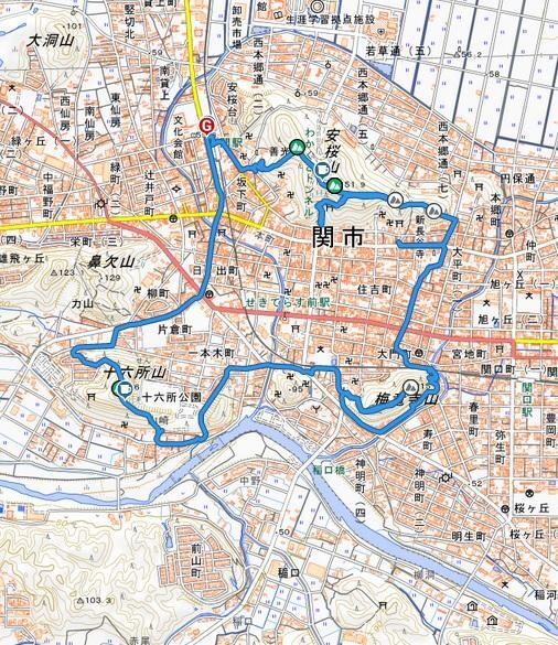 岐阜県関市、安桜山他5座 / ziziモトさんの山王山・まるまる山・松尾山の活動データ | YAMAP / ヤマップ