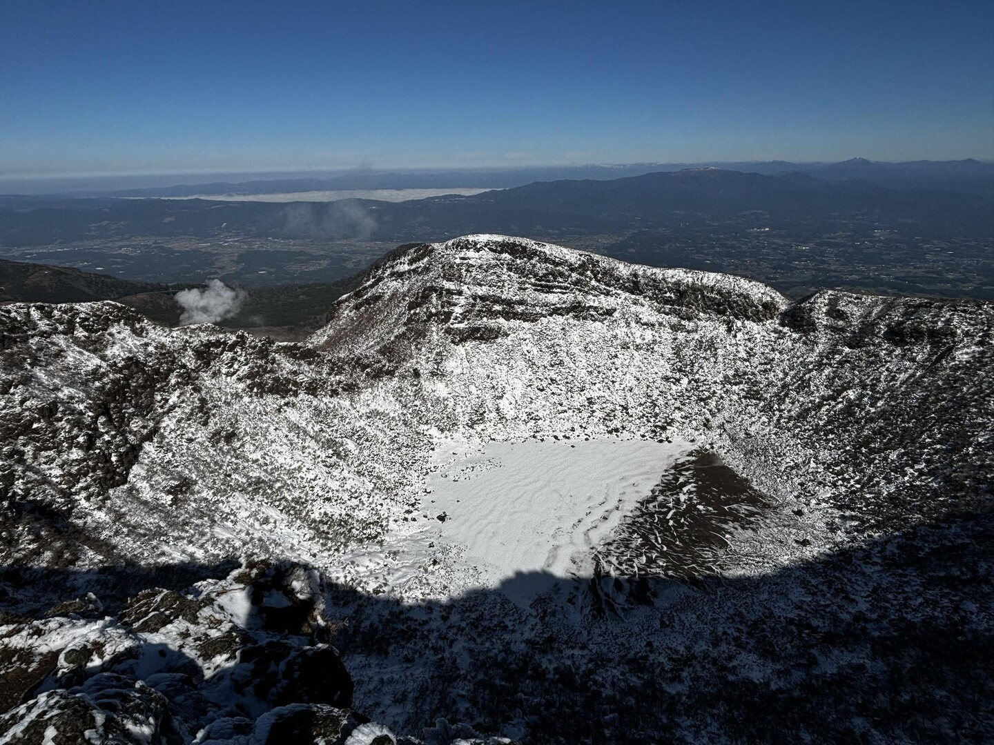 雪山遊び 韓国岳・韓国岳北峰・火口底 / ふきさんの霧島山・韓国岳・高千穂峰・夷守岳・烏帽子岳の活動データ | YAMAP / ヤマップ