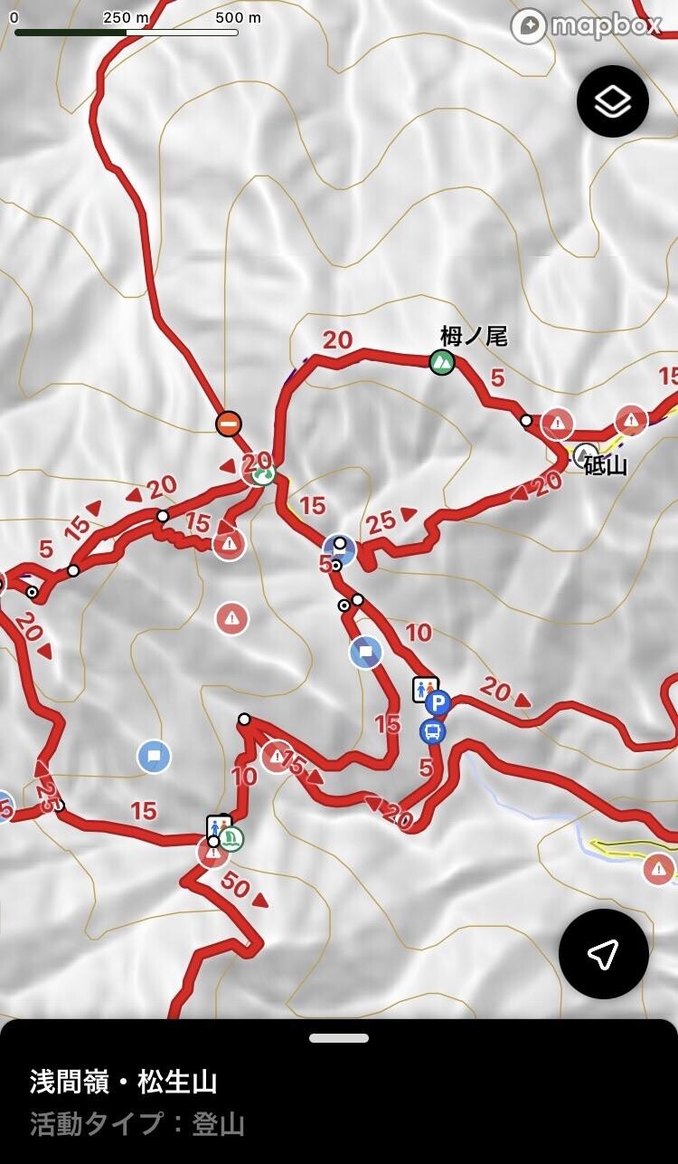 2週間くらい前に、地図の山頂マークと峠マ... / kiyoさんのモーメント | YAMAP / ヤマップ